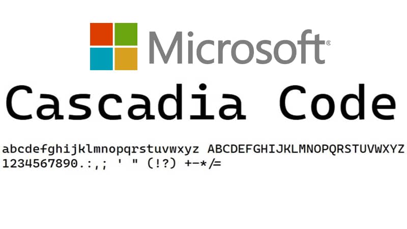 Microsoft releases new open-source font ‘Cascadia Code’ for programmers